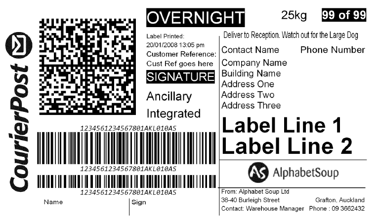 Creating One Dimensional Barcodes for Courier Post Labels | Magnetism ...